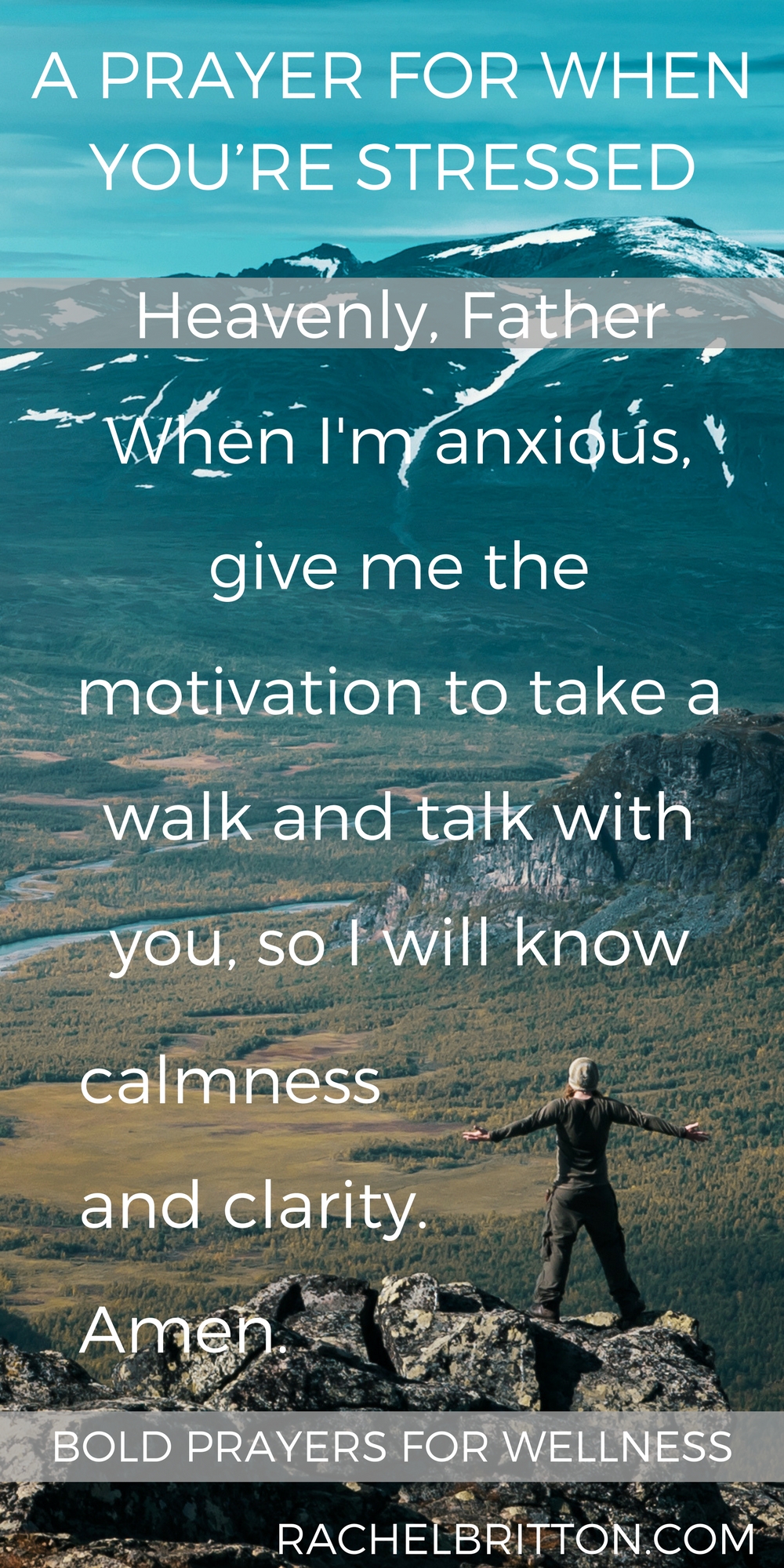 Reduce Stress By Combining Walking With Praying - Rachel Britton